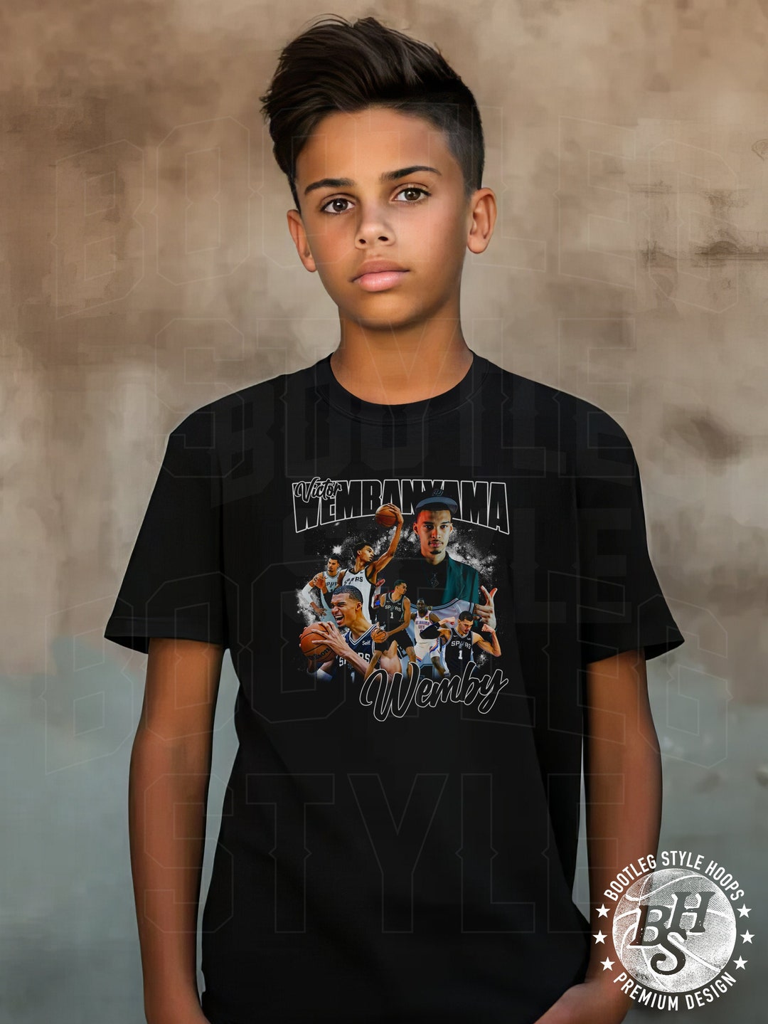 Victor Wembanyama Shirt for Youth Children San Antonio Basketball Fan ...