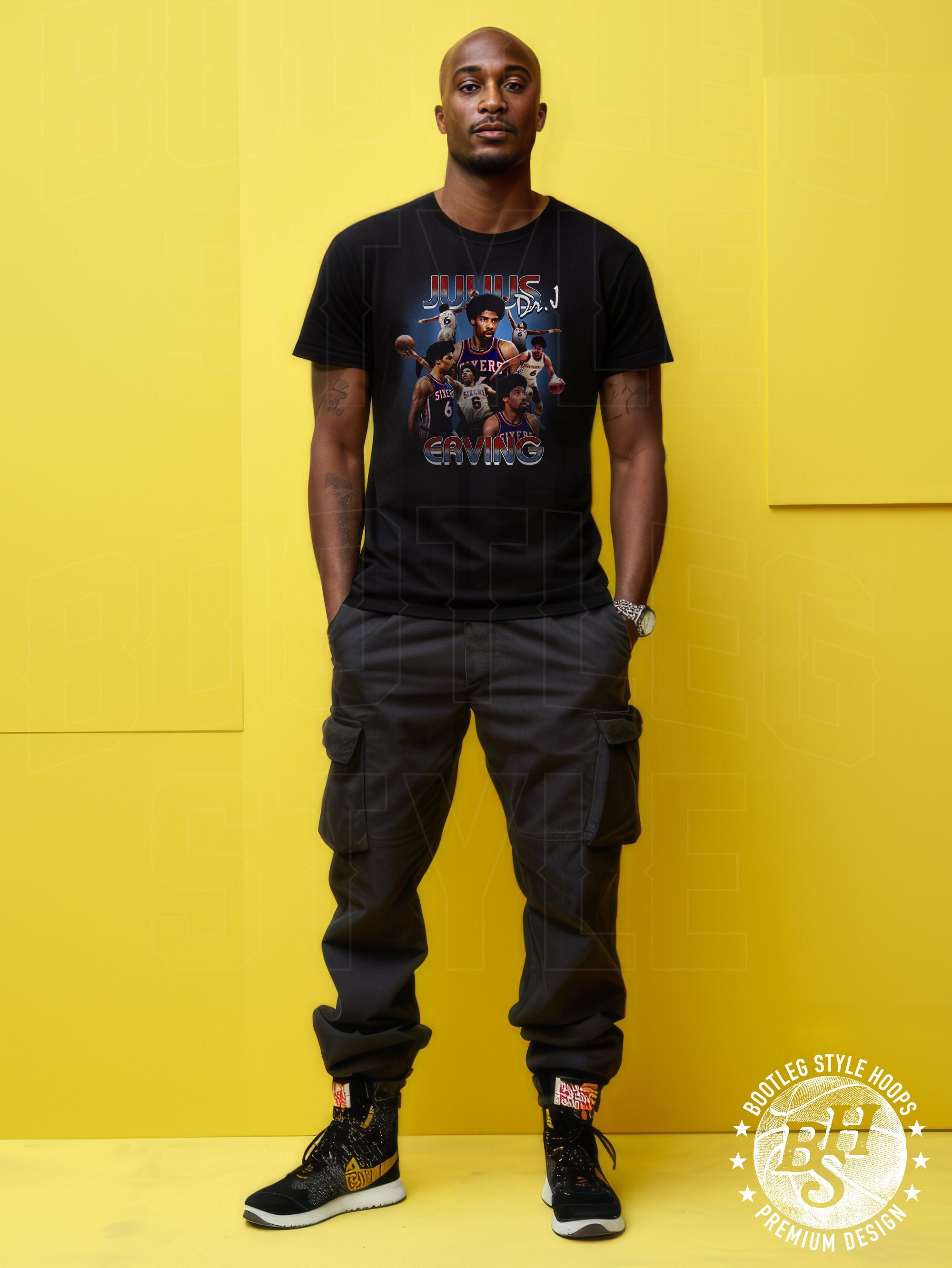 Dr. J Shirt for Men Women Vintage Basketball Shirt Bootleg - Etsy