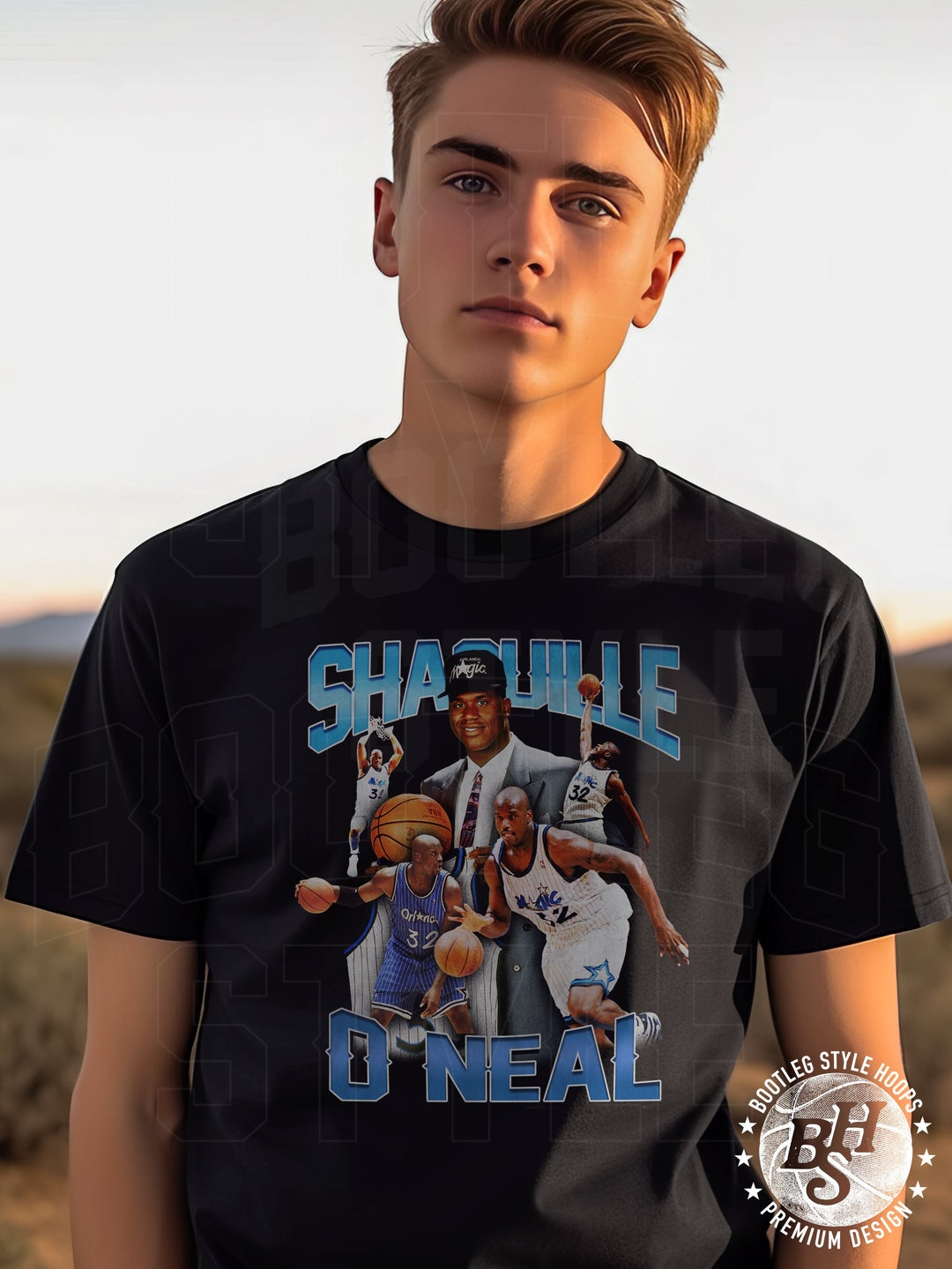 Shaquille O'neal 90s Bootleg Shirt Shaquille O'neal Vintage Basketball ...