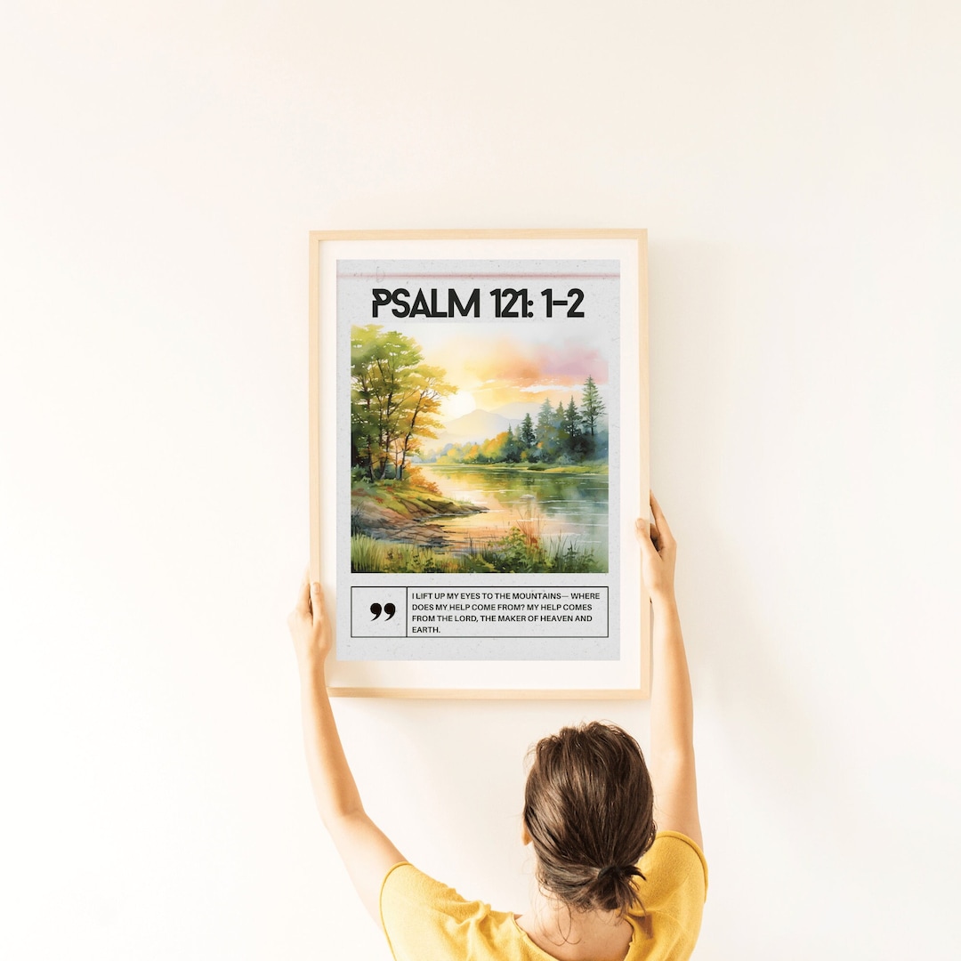 Psalm 121 Printable Scripture Bible Verse Christian Wall Art I - Etsy