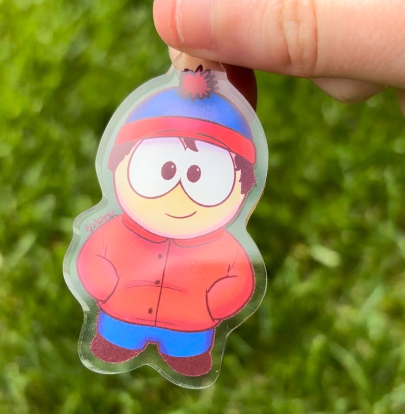 Cartman, Kyle, Stan & Kenny Acrylic Keychain | Cartoon Characters Chibi ...