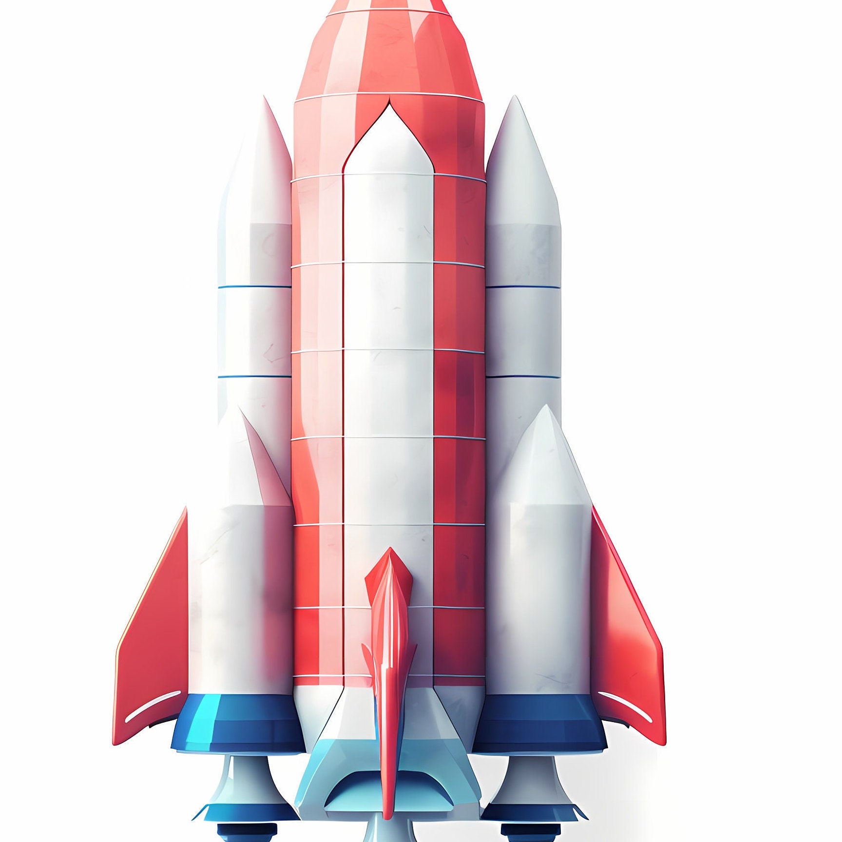 Rocket Ships, Set of 6, Space Themed Nursery Colorful Prints, PRINTABLE ...