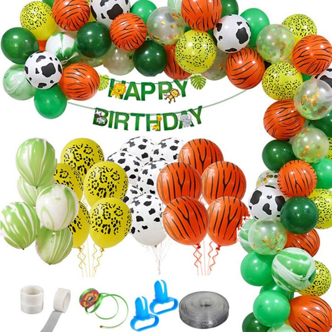Birthday Balloons Jungle Animal Theme Kit - Etsy