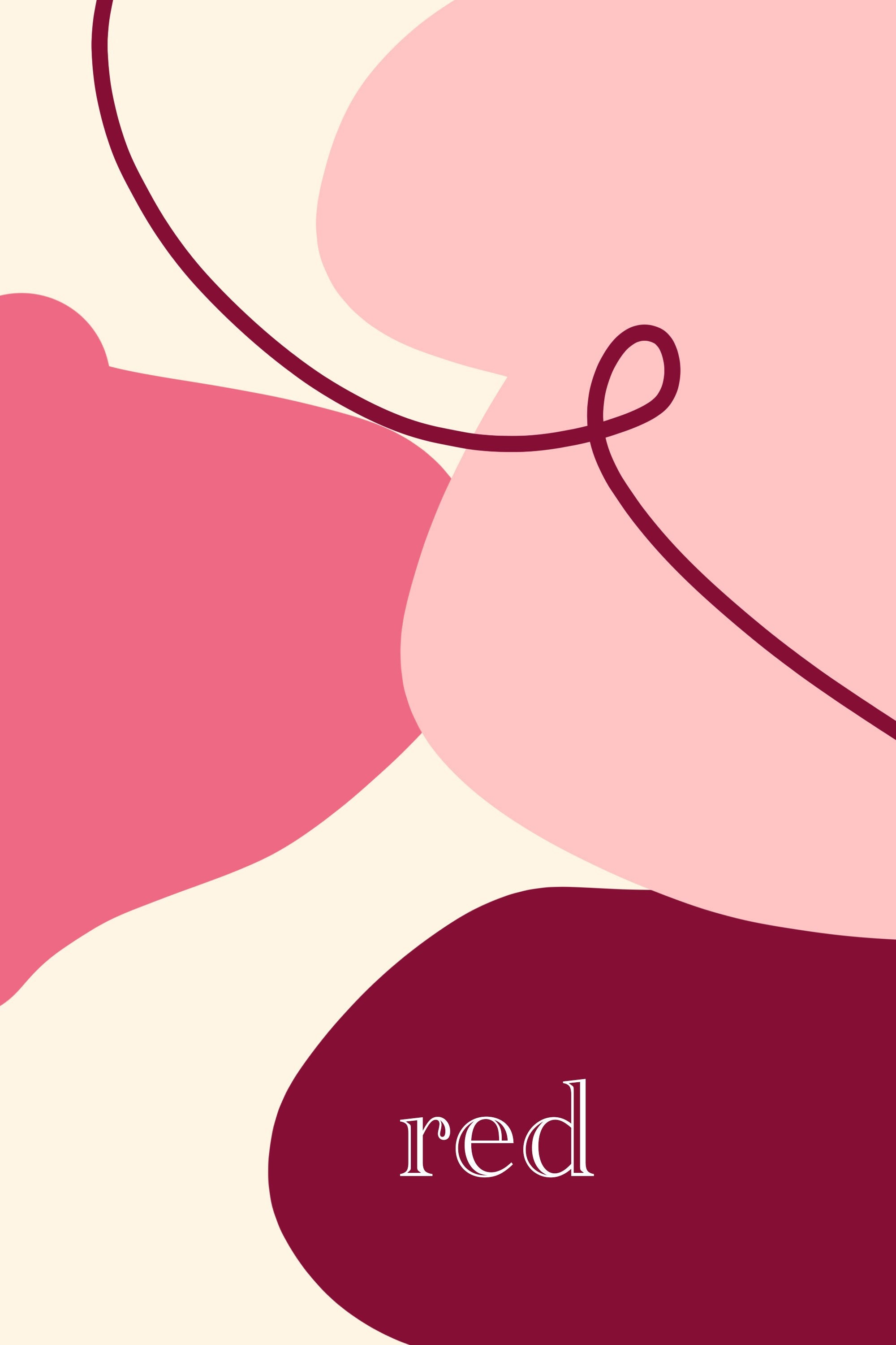 Red Abstract Art Wallpaper Poster Background With Lines - Etsy