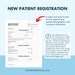 New Patient Registration Form Template for Health Care Office Printable ...