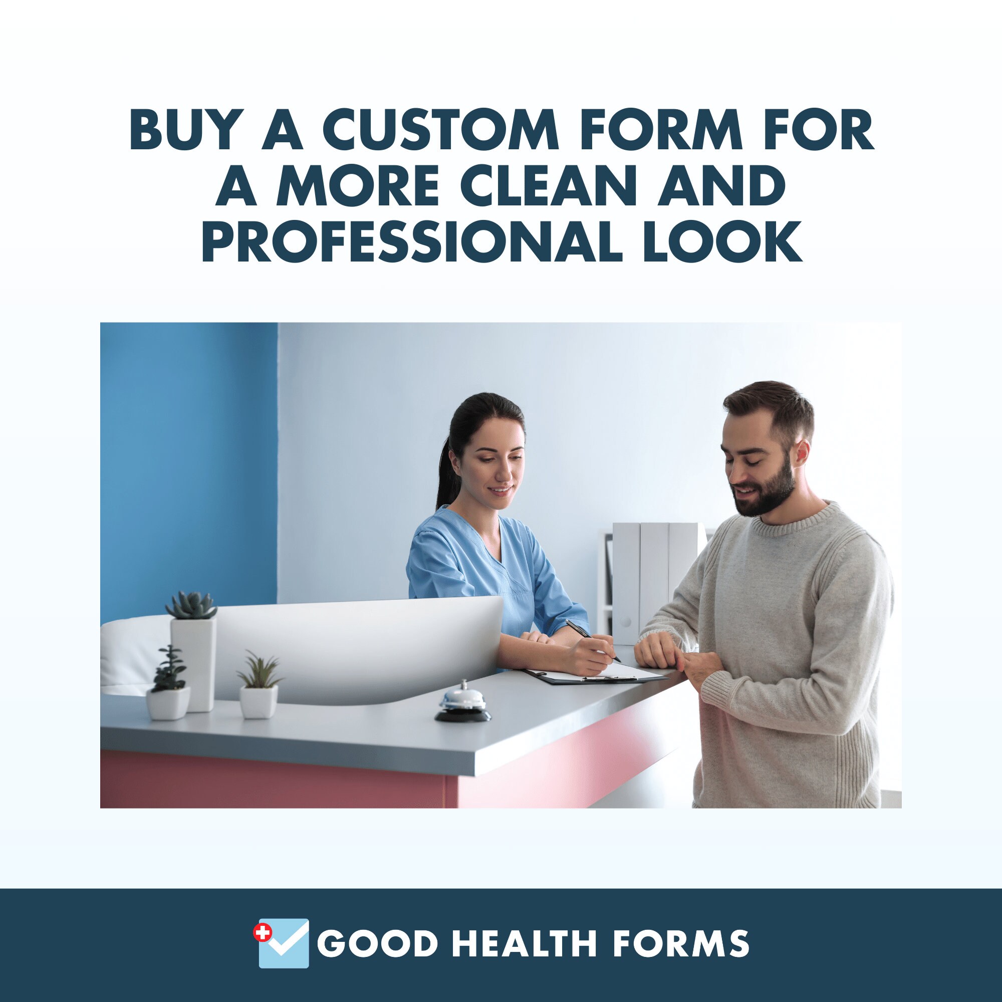 ONE PAGE Custom Form for Healthcare Medical Practice New Patient Intake ...