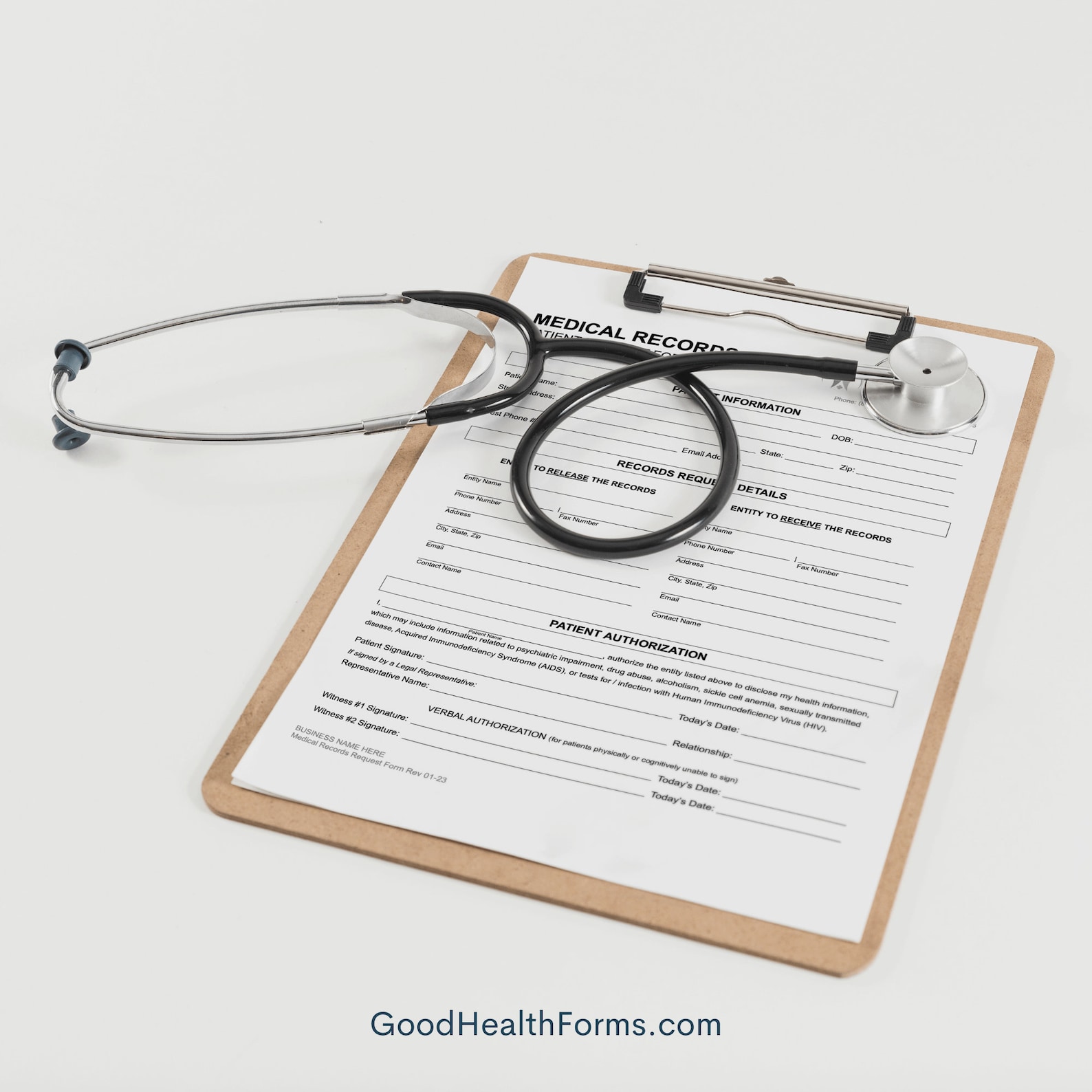 Medical Records Request Form Template for Health Care Office Printable ...