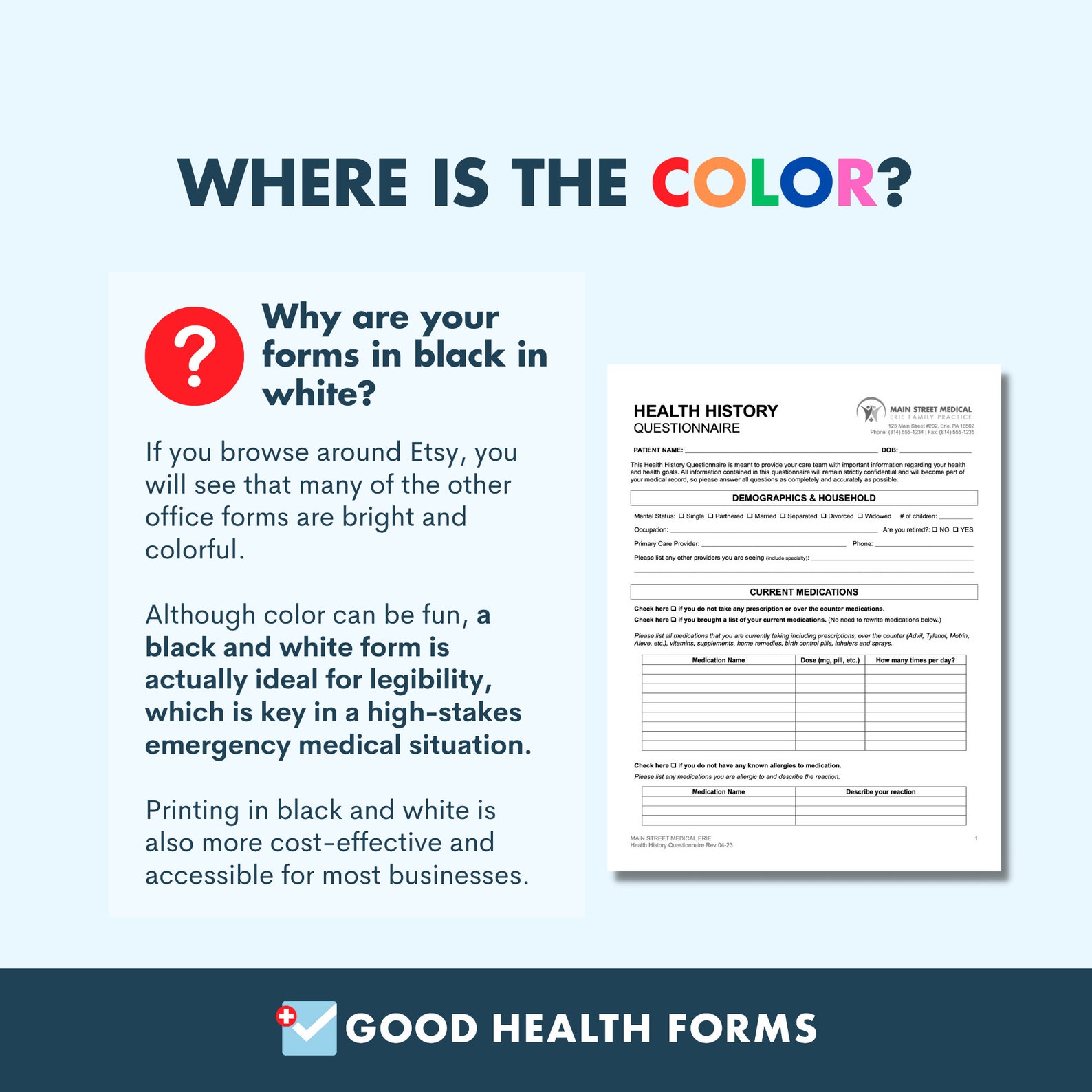 Patient Referral Form Template for Medical or Health Care Office ...
