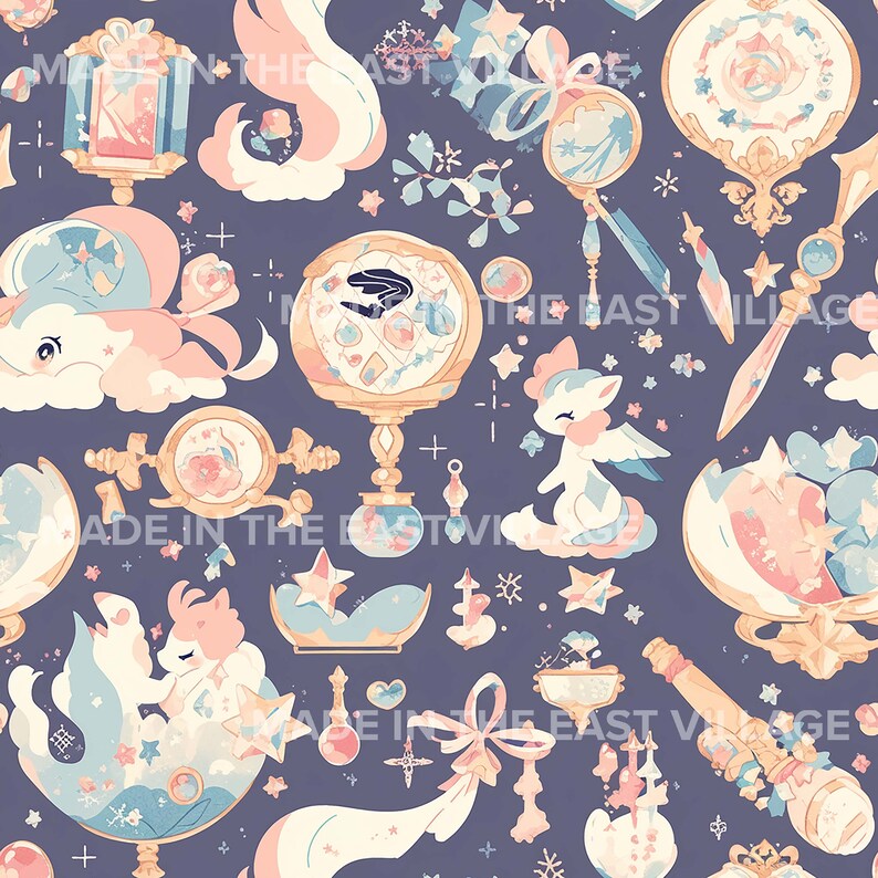 Anime Digital Seamless Patterns: Unique Designs for - Etsy