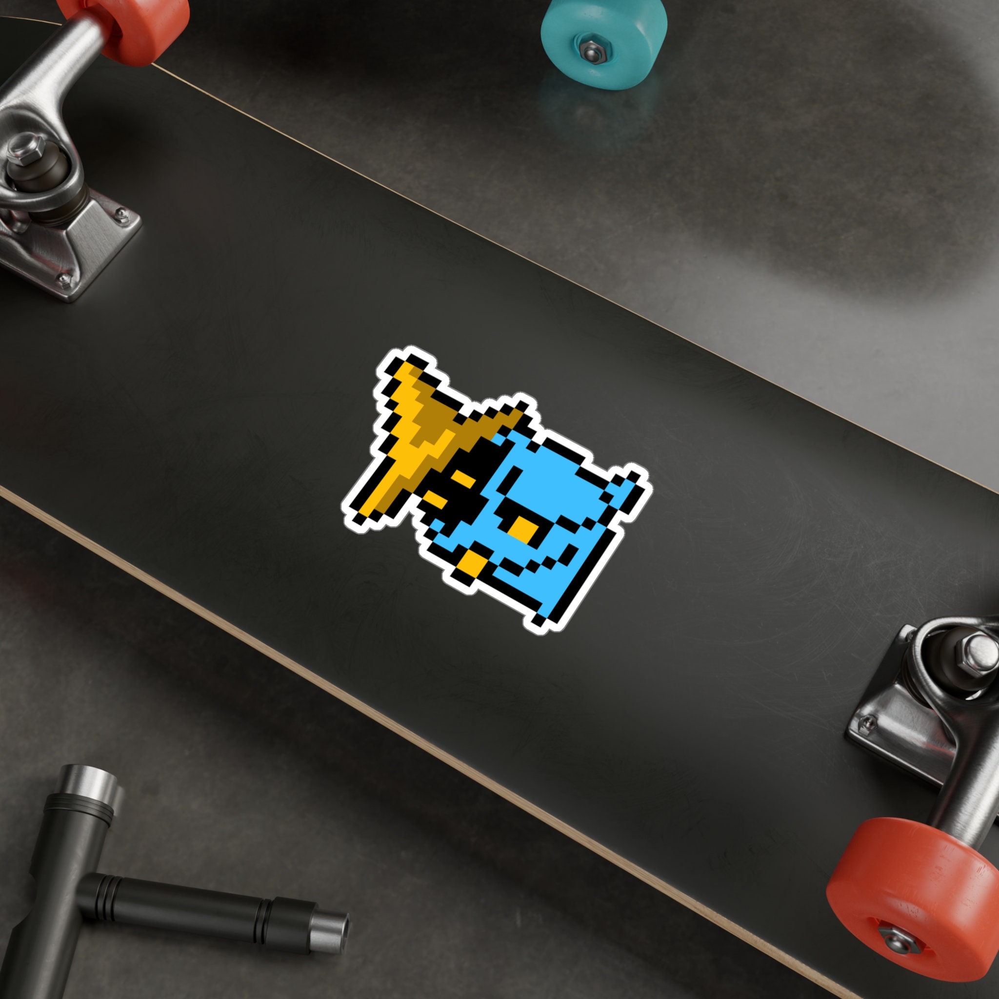 8-bit Black Mage - Kiss-cut Vinyl Decals - Etsy