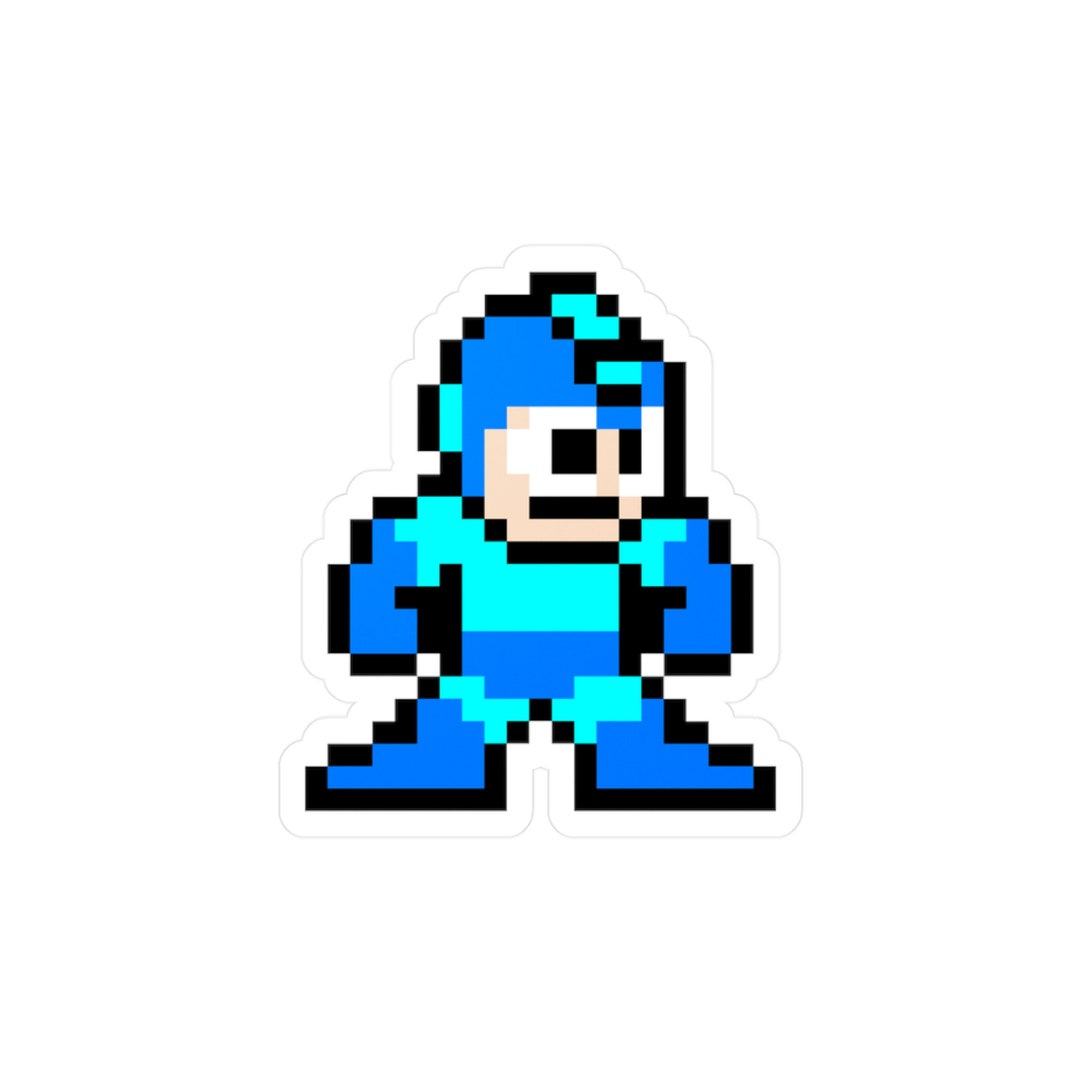 8-bit Mega Man Kiss-cut Vinyl Decals - Etsy