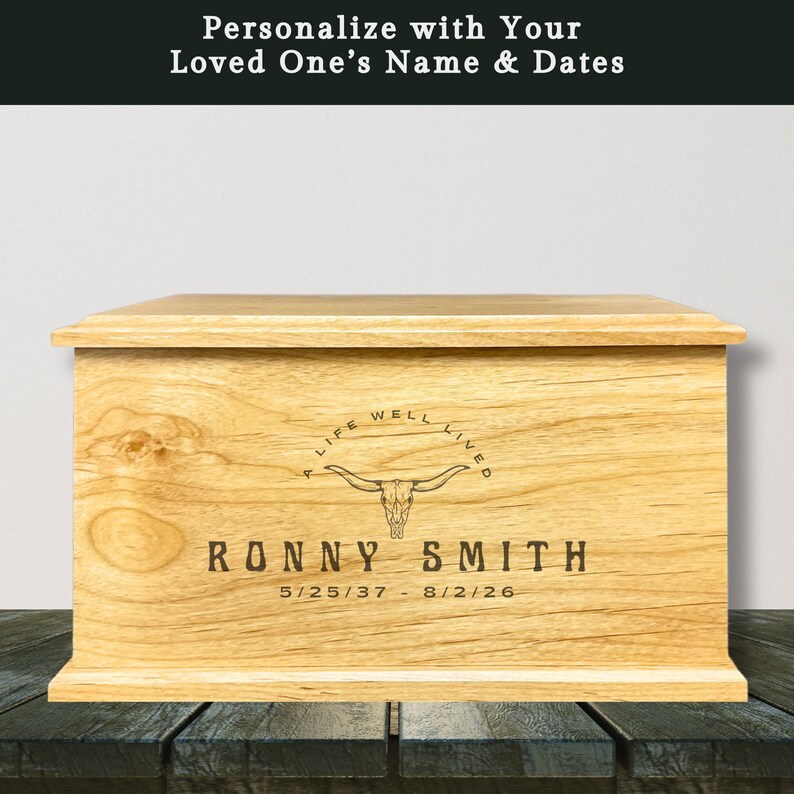 Western Longhorn Urn | Cowboy-themed Urn | Western Rodeo Urn | Large ...