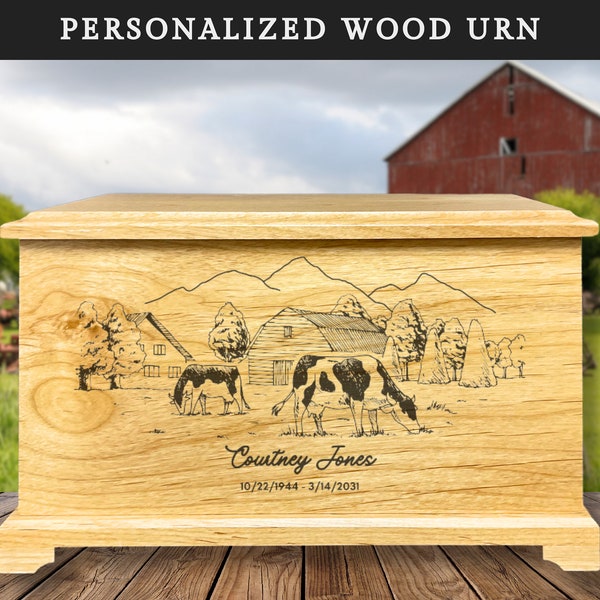 Cow Funeral Urn - Etsy