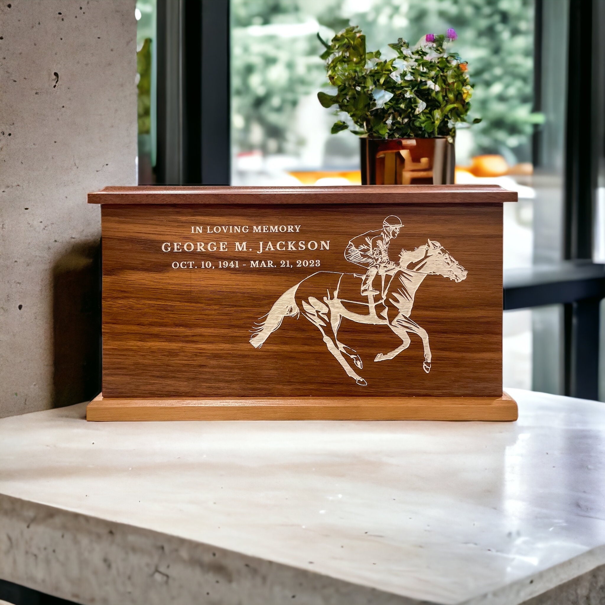 Personalized Wood Urn | Custom Wood Urn | Adult Cremation Urn | Custom ...