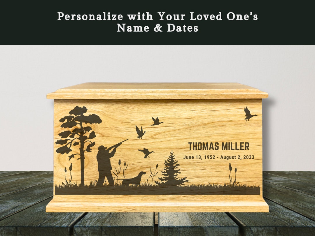 Duck Hunter Urn | Custom Hunting Urn | Waterfowl Hunter Urn | Duck ...