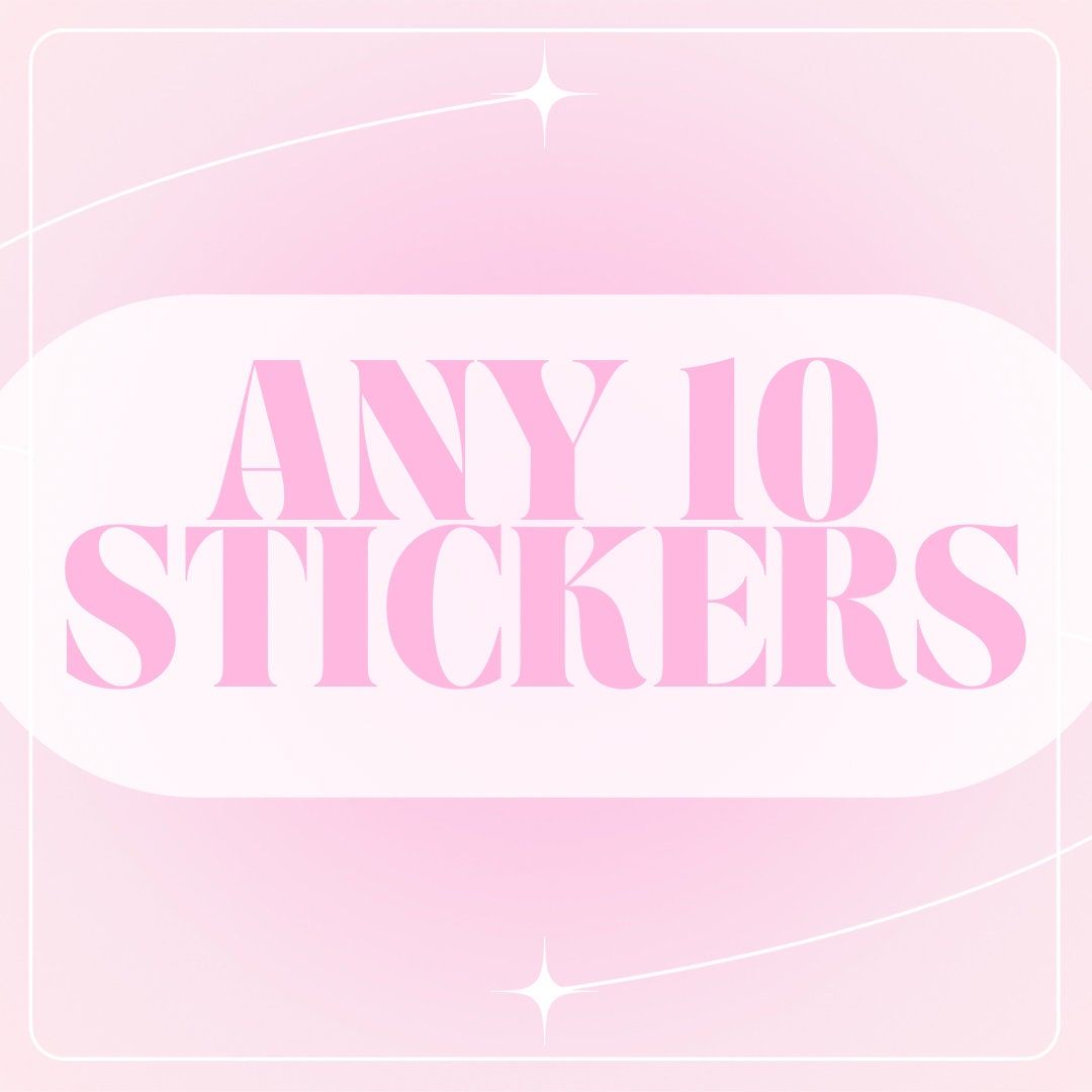 Sticker Pack Bundle | ANY 10 STICKERS - Etsy