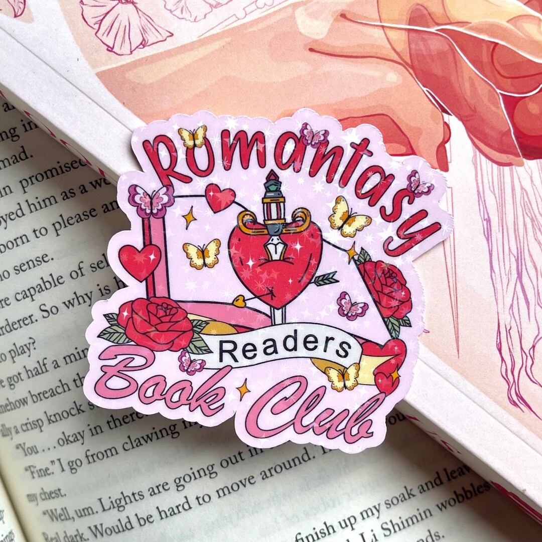 Romantasy Readers Book Club Holographic Sticker | Bookish Sticker ...