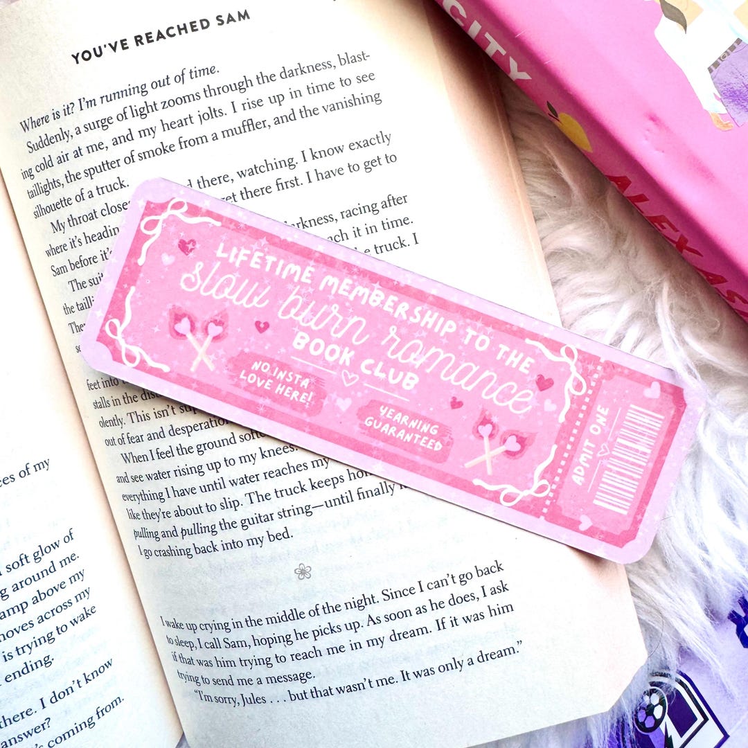 Slow Burn Romance Holographic Bookmark - Etsy