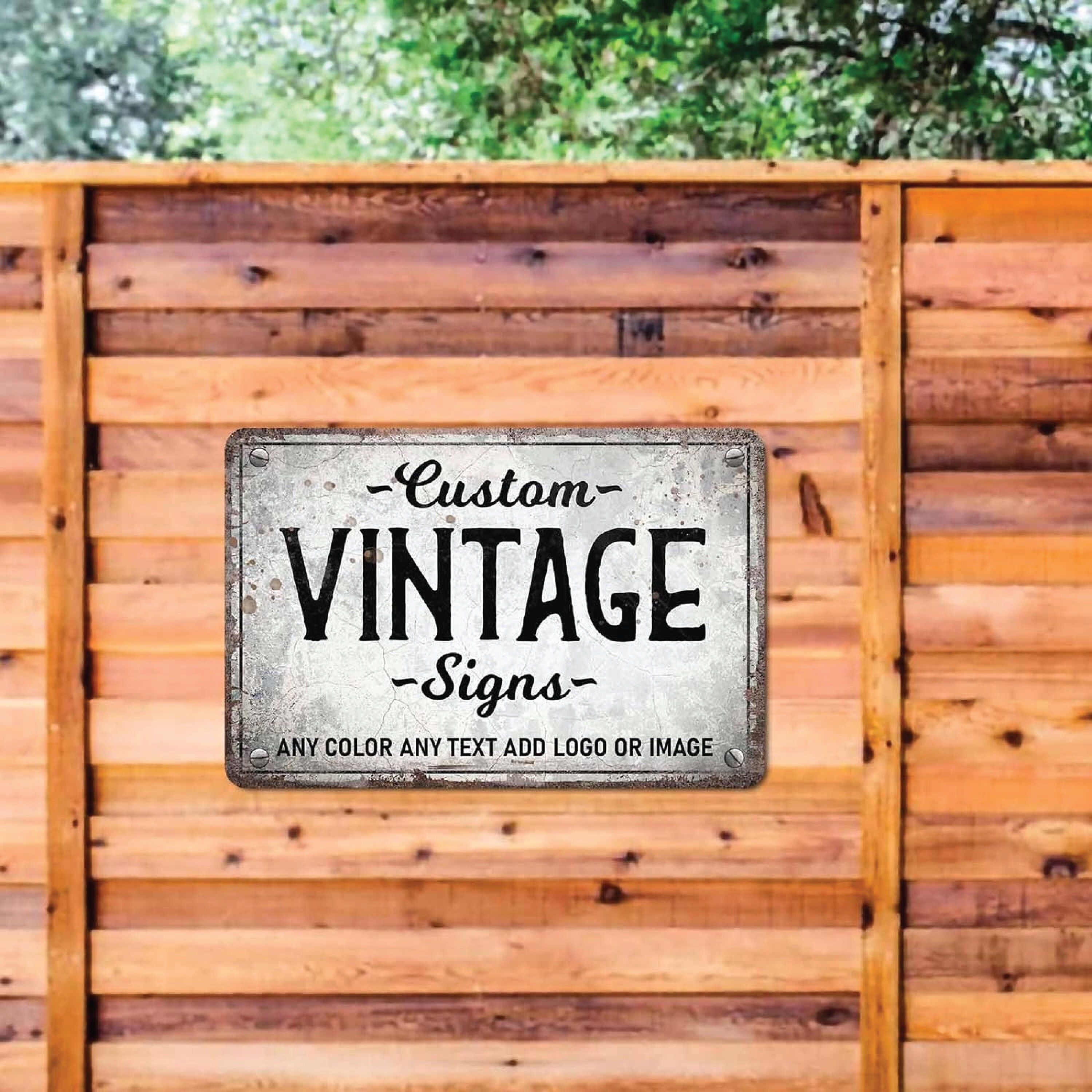 Vintage Metal Signs, Retro Charm for Your Space, Rusty Rustic Farmhouse ...