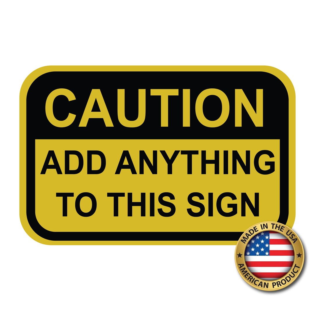 NEXT DAY SHIP Aluminum Sign, Custom Sign, Signs, Personalized Sign, Man ...