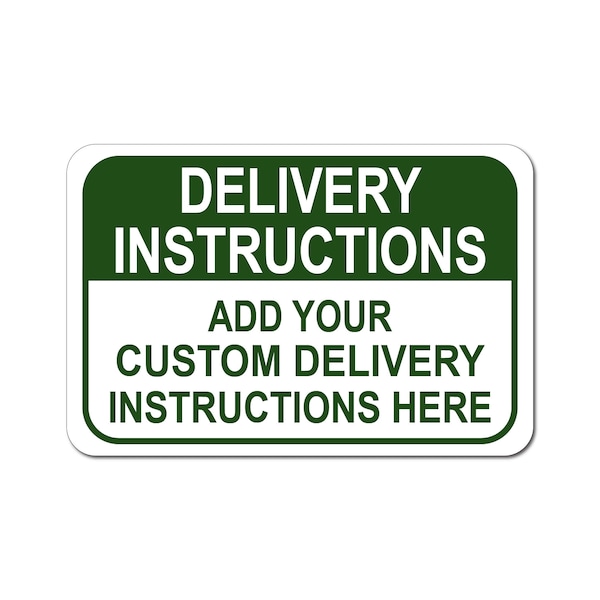 Delivery Instructions Signs - Etsy