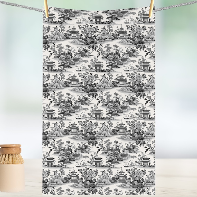 Toile Kitchen Towel - Etsy
