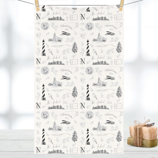 Toile Kitchen Towel - Etsy
