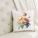 Decorative Throw Pillow Peony Flower Throw Pillows Decorative Flower ...