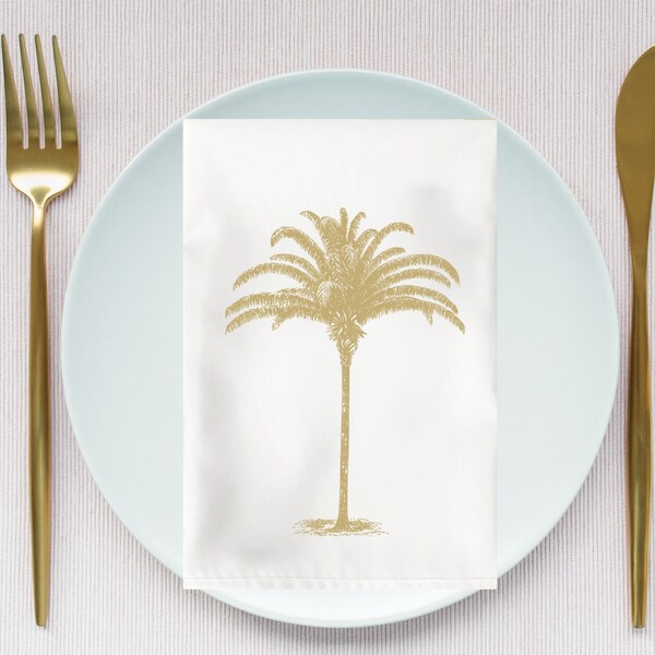 Palm Tree Napkin - Etsy