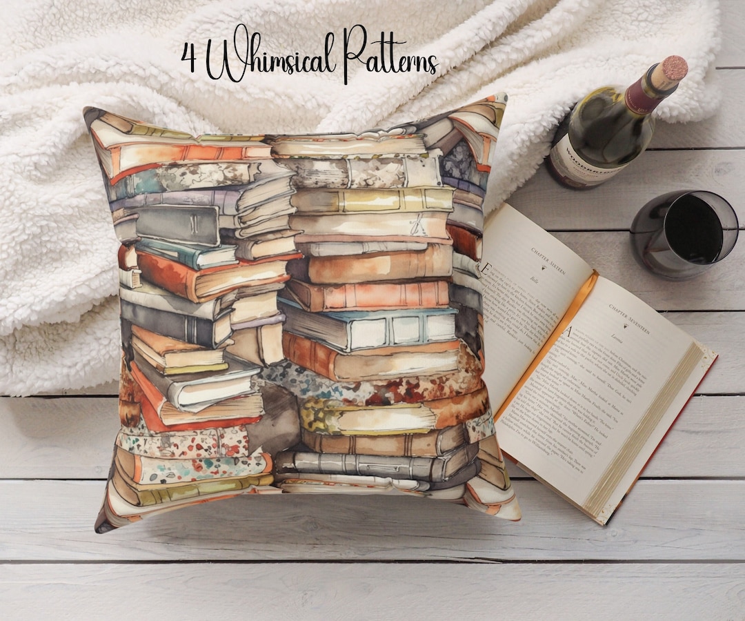 Whimsical Book Pillows | Reading Pillows | Gift for Book Lover ...