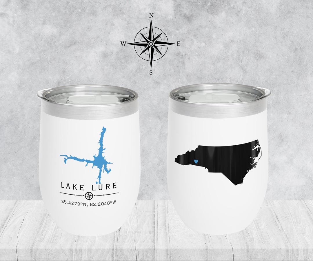 Lake Lure | North Carolina | Custom Lake Lure Gift | Custom Lake Map ...