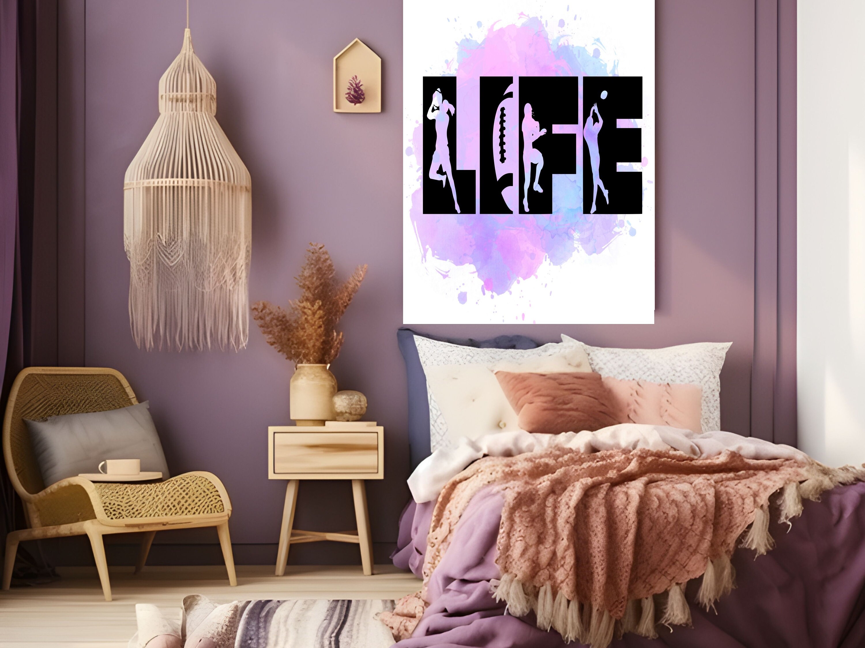 Girls Play Football Too Instant Downloadsi Sports Themed Kids Rooms I ...