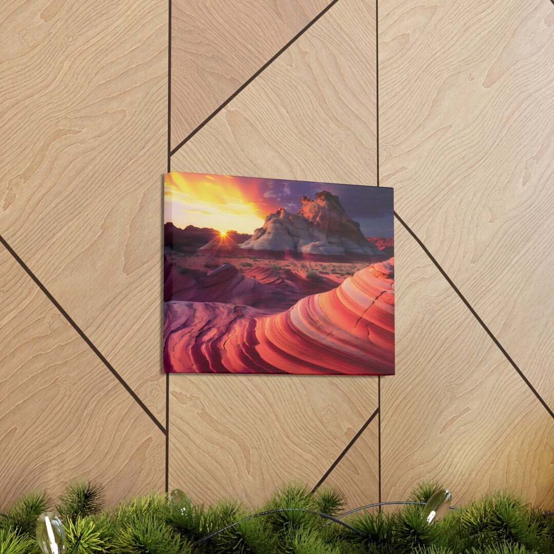 Vermilion Cliffs Art Canvas Print, National Monument Art, Arizona ...