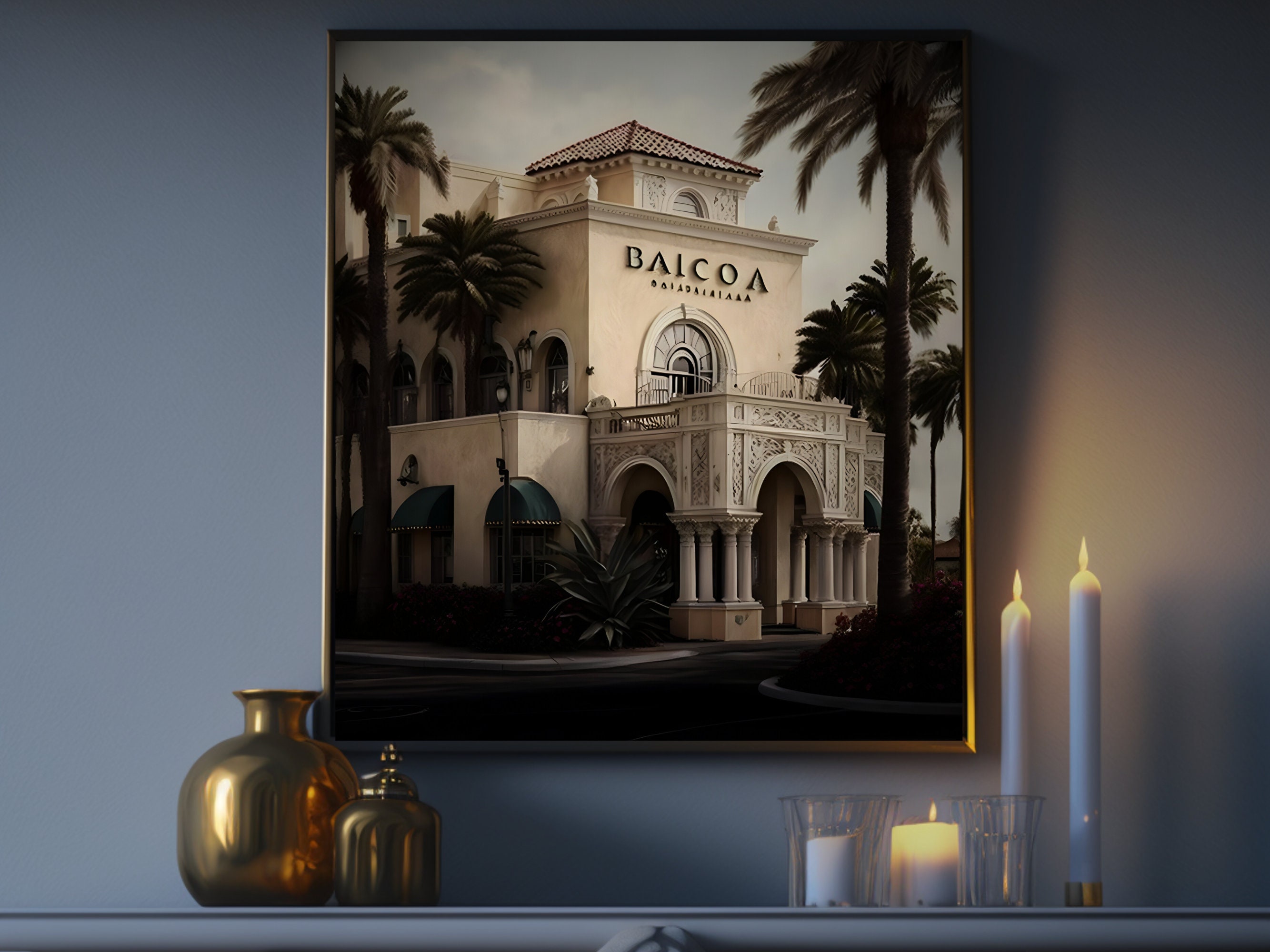 FL Boca Raton Villa | Printable Digital Download | Villa Aesthetic ...