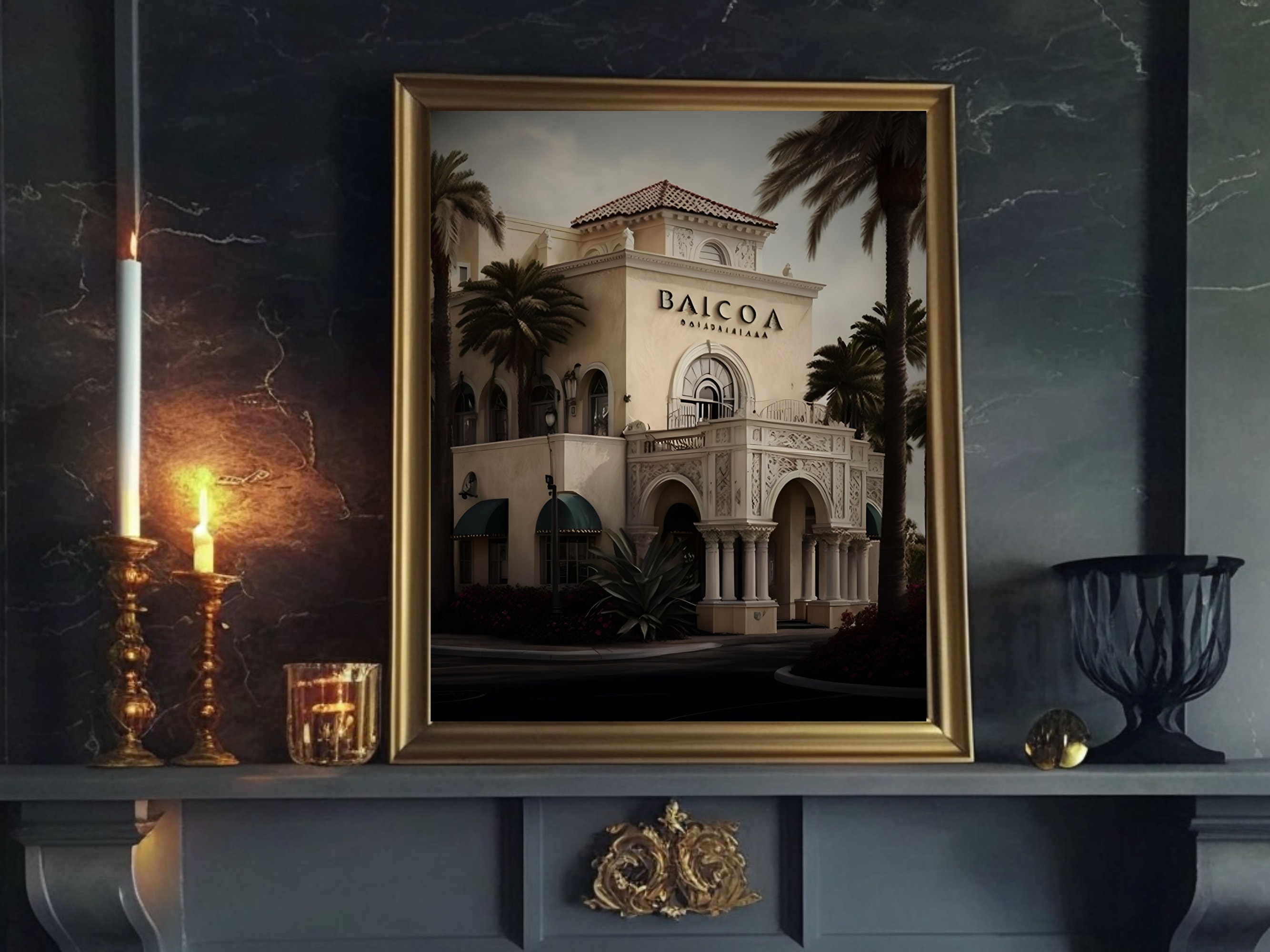 FL Boca Raton Villa | Printable Digital Download | Villa Aesthetic ...