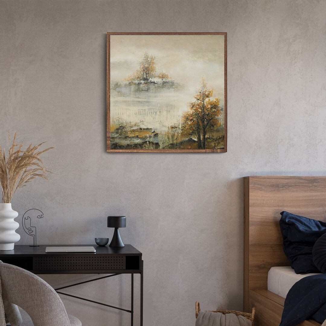 Original Oil Paintings on Canvas, Large Wall Murals, Forest Oil ...