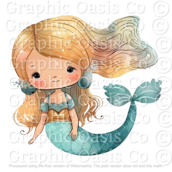 Blonde Mermaid - Etsy