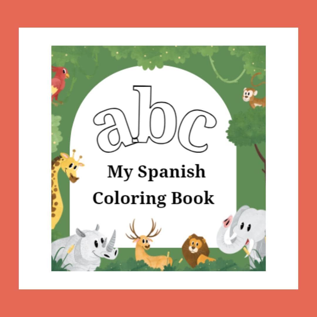 Spanish Alphabet Coloring Book Animals | Learn Abcs Printable (PDF ...