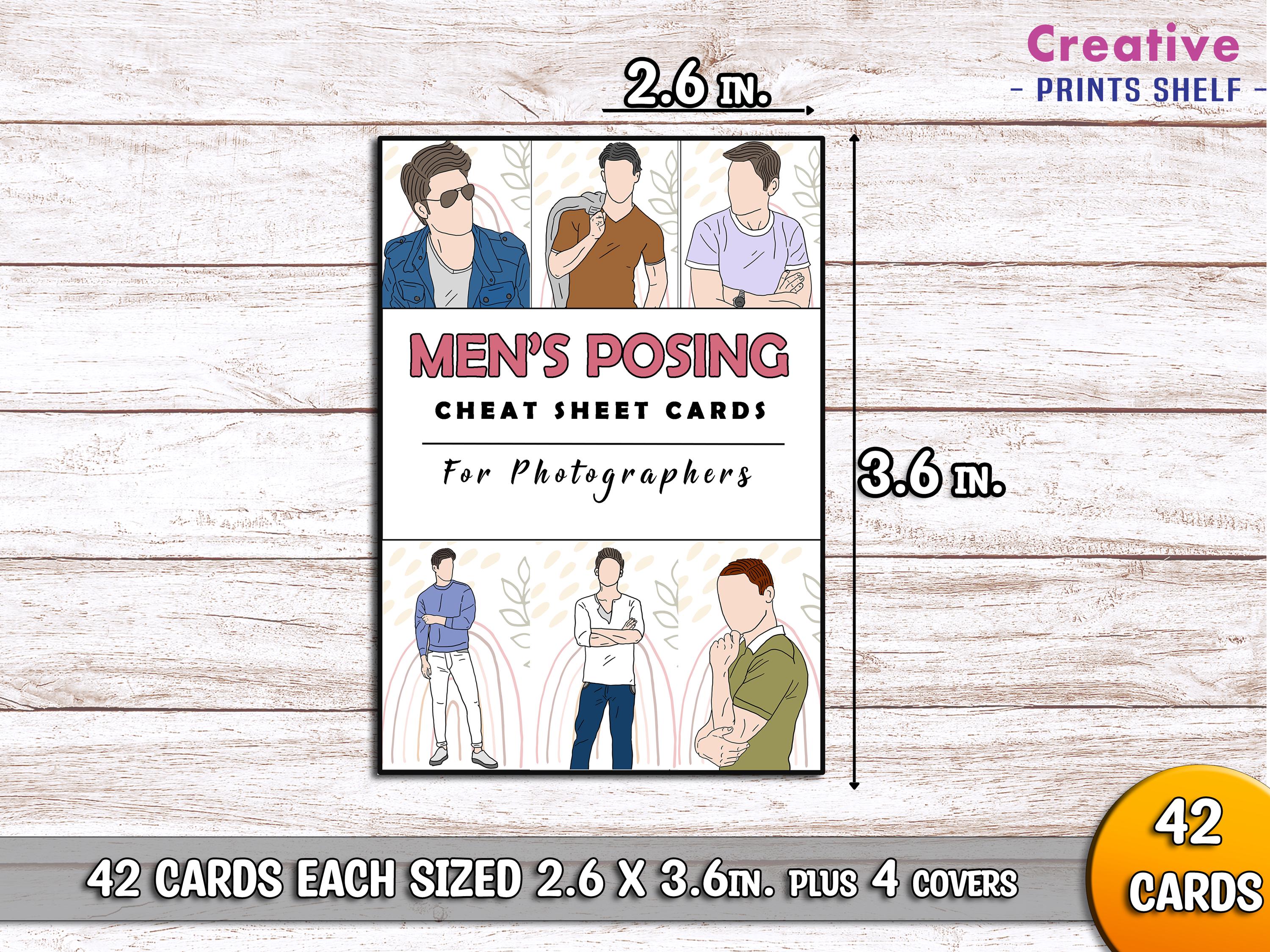 Men's Posing Cheat Sheet Cards | Printable Photography Basics ...