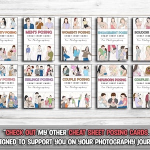 Women's Posing Cheat Sheet Cards | Printable Photography Basics ...