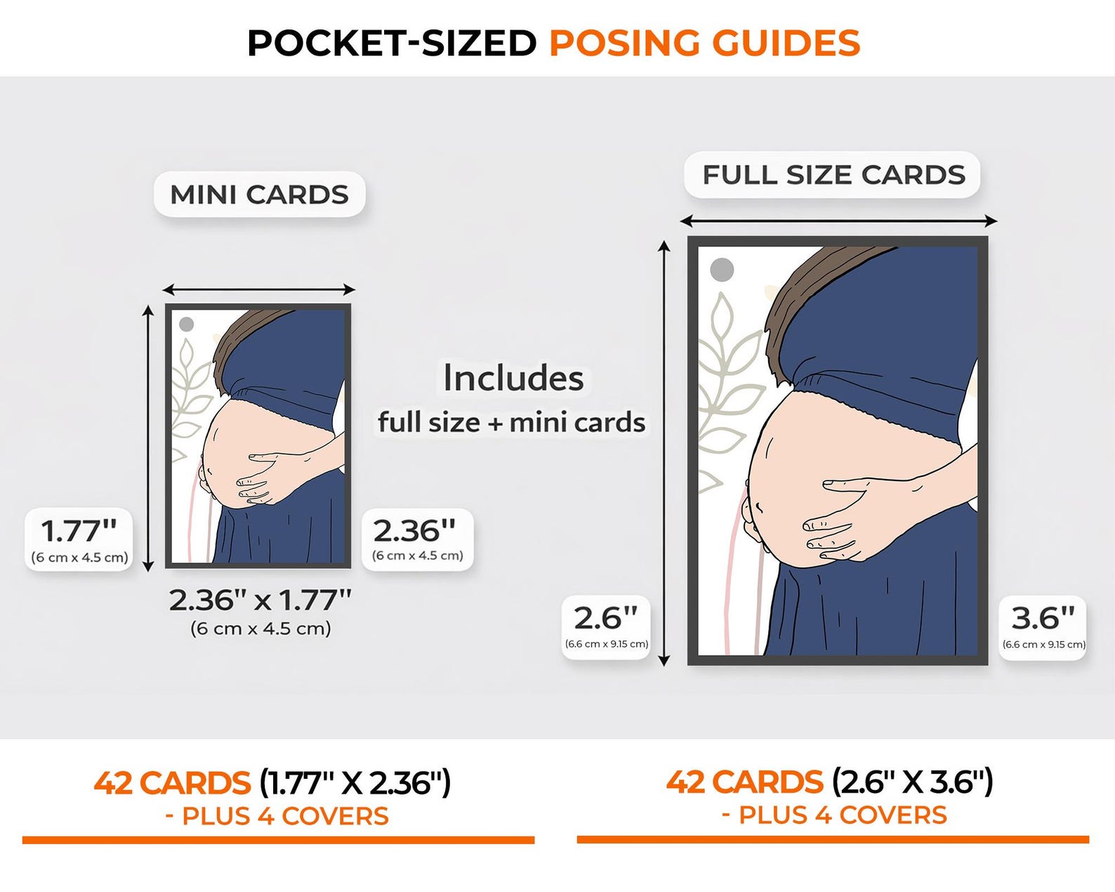 Maternity Posing Cheat Sheet Cards | Printable Photography Basics ...
