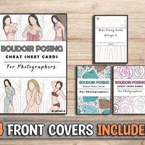 Boudoir Posing Cheat Sheet Cards | Printable Photography Basics | Download | Gift for ...