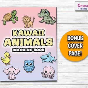 30 Kawaii Animals Coloring Pages Book | Printable Coloring Pages for ...