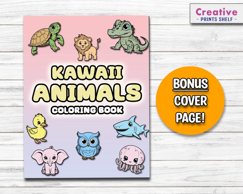 30 Kawaii Animals Coloring Pages Book | Printable Coloring Pages for ...