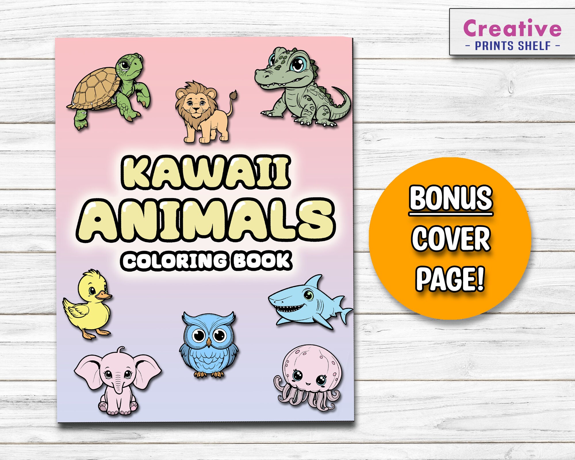 30 Kawaii Animals Coloring Pages Book | Printable Coloring Pages for ...