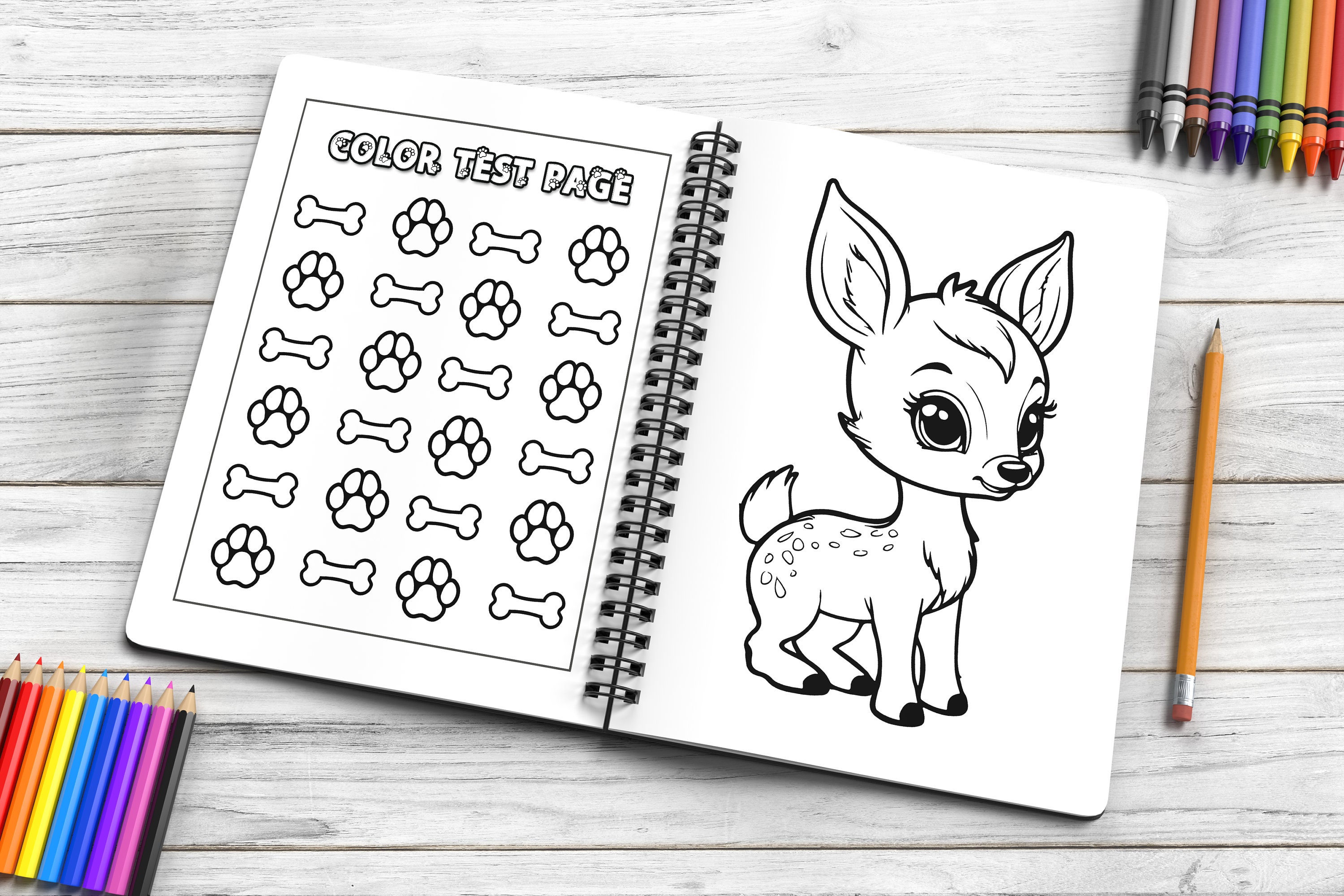 30 Kawaii Animals Coloring Pages Book | Printable Coloring Pages for ...