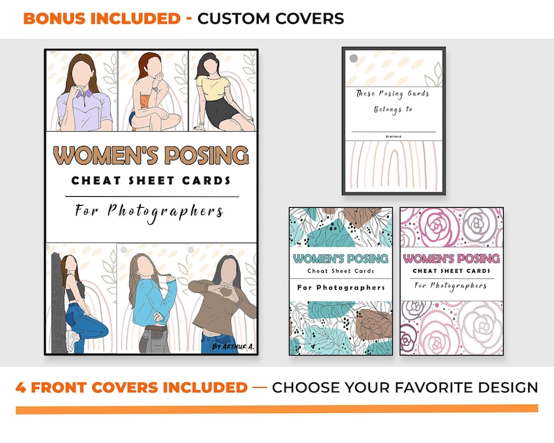 Women's Posing Cheat Sheet Cards | Printable Photography Basics ...