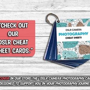 Photography Cheat Sheet Cards Astrophotography Printable DIY Instant ...