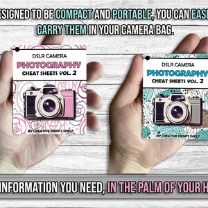 Photography Cheat Sheet Cards Vol 2 Printable | DSLR Basics | Download ...