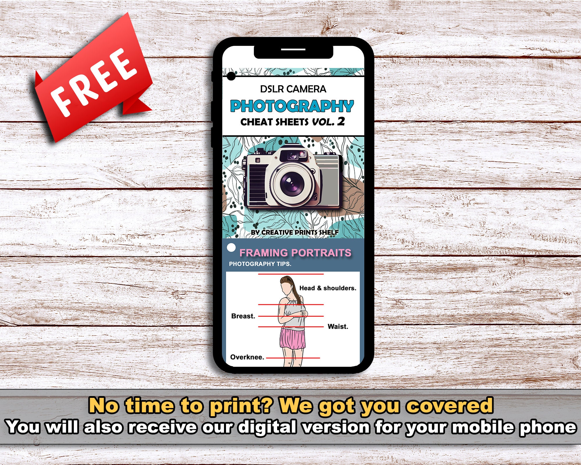 Photography Cheat Sheet Cards Vol 2 Printable DSLR Basics Download ...
